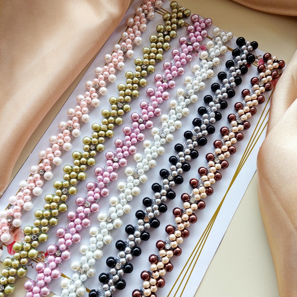 Jual Payet rangkai mutiara Q01/Mutiara rangkai jahit/Rangkai mutiara ...