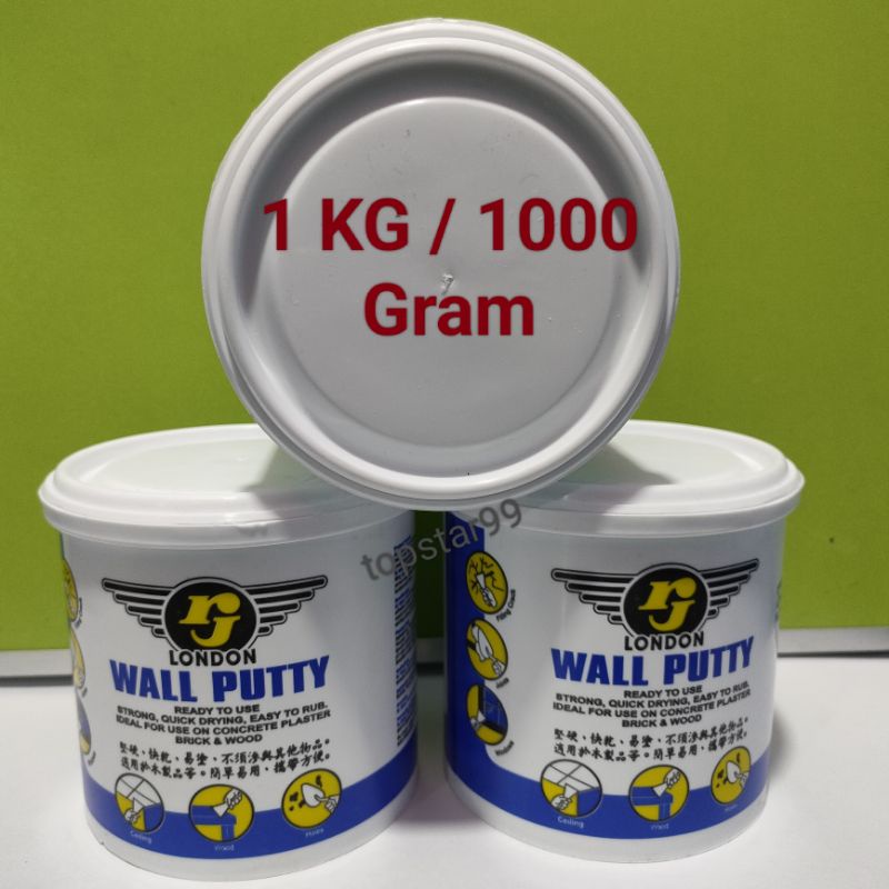 Jual Dempul RJ London Wall Putty 1kg 1 kg Dempul Serbaguna multifungsi ...