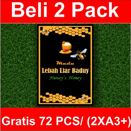 Jual STIKER LABEL PRODUK PERSEGI PANJANG "MADU" | Shopee Indonesia