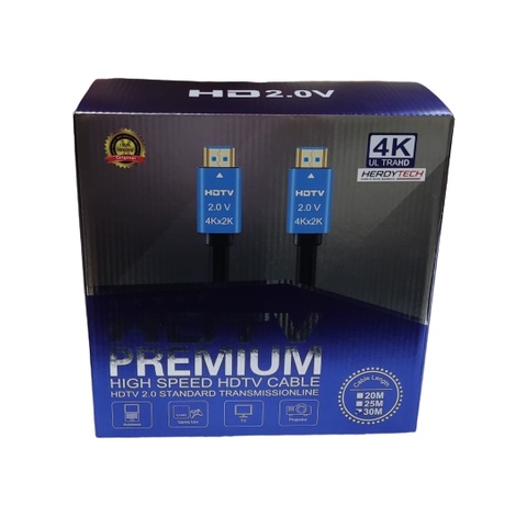 Jual HERDYTECH HDTV2.0V Cable 4K2K Ultra HD 30 M Pakai IC/Kabel HDMI 4K ...