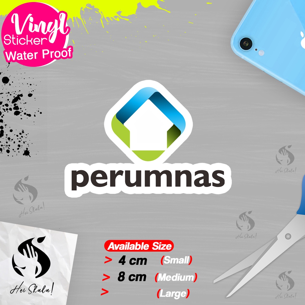 Jual Stiker Perum Pembangunan Perumahan Nasional PERUMNAS Sticker Logo ...