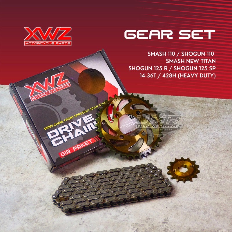 Jual GEAR GIR SET GIR PAKET SMASH 110 SMASH NEW SHOGUN 125 SP SMASH TITAN XWZ | Shopee Indonesia