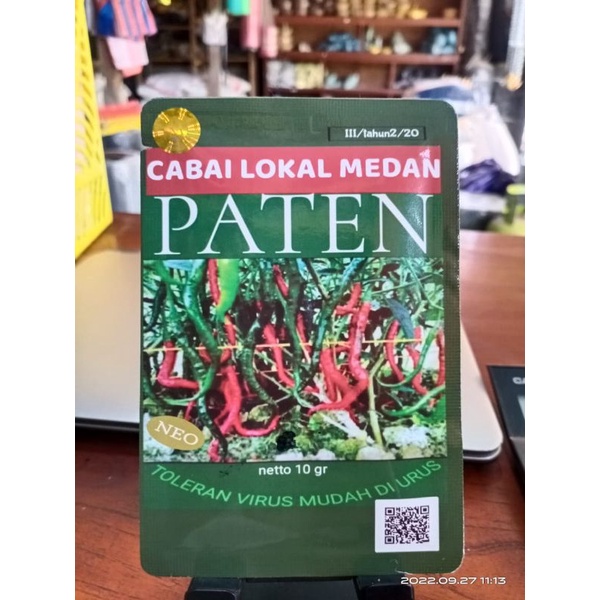 Jual Benih cabe PATEN LOKAL MEDAN 10gr(exp mei 2025) | Shopee Indonesia