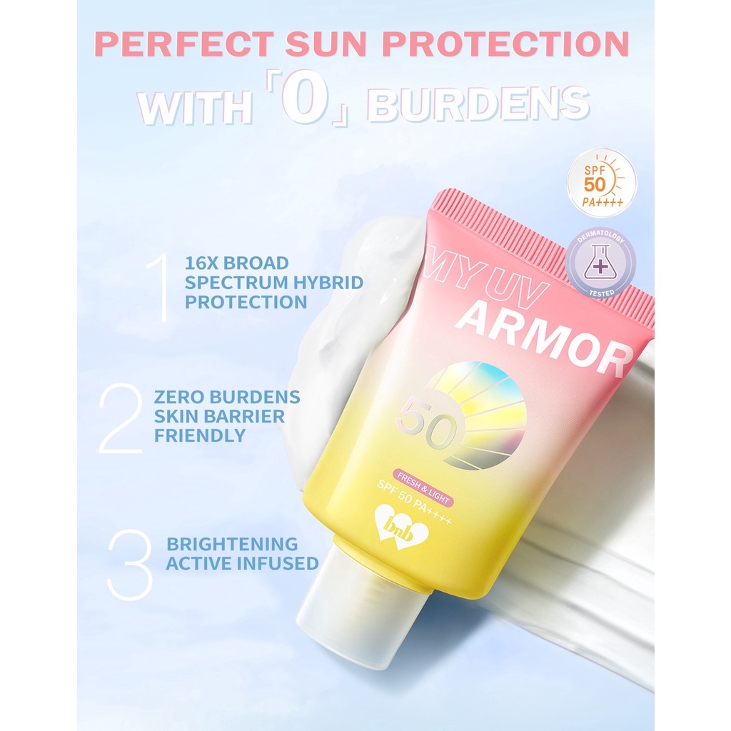 Jual BNB barenbliss My UV Armor SPF 50 PA++++ - Face Sunscreen gel Moisturizer - Pelembab ...