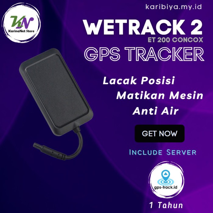 Jual GPS Tracker Concox ET200 Wetrack 2 - Server GPS-TRACK.ID 1 Tahun | Shopee Indonesia
