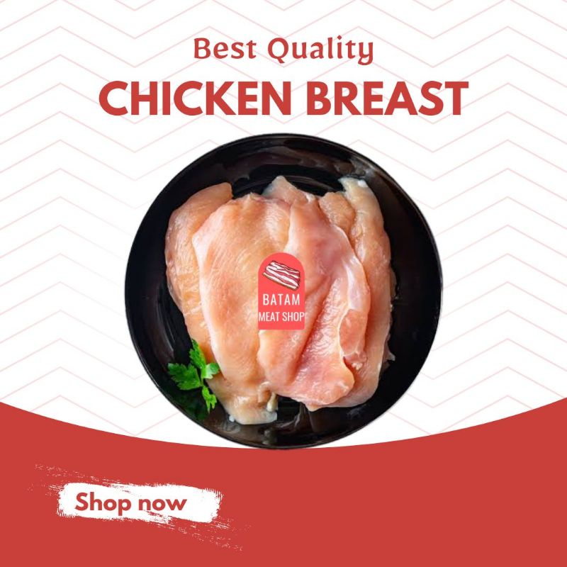 Jual Dada Ayam Slice / Sliced Chicken Breast / Daging Ayam Iris Tipis ...