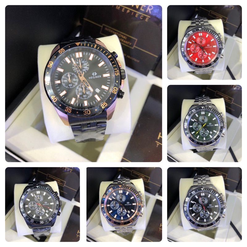 Jual JAM TANGAN PRIA HEGNER 5080/ HW5080 ORIGINAL | Shopee Indonesia