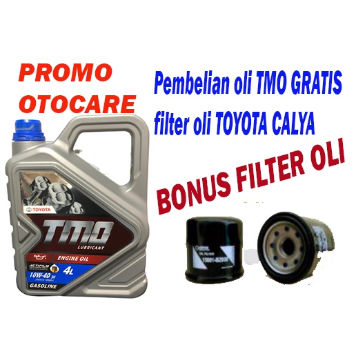 Jual PAKET GANTI OLI MESIN TMO TOYOTA 4 LITER BONUS FILTER OLI KHUSUS TOYOTA CALYA | Shopee ...