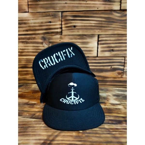 Jual topi jaring band punk (sablon atas bawah) | Shopee Indonesia