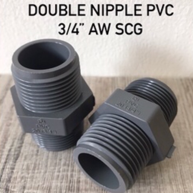 Jual Double Nipple PVC 3/4” AW SCG | Shopee Indonesia