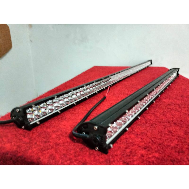 Jual LAMPU SOROT LED BAR SLIM HRJ 2ROW 5MODE SINAR PUTIH KUNING PJ 65CM ...