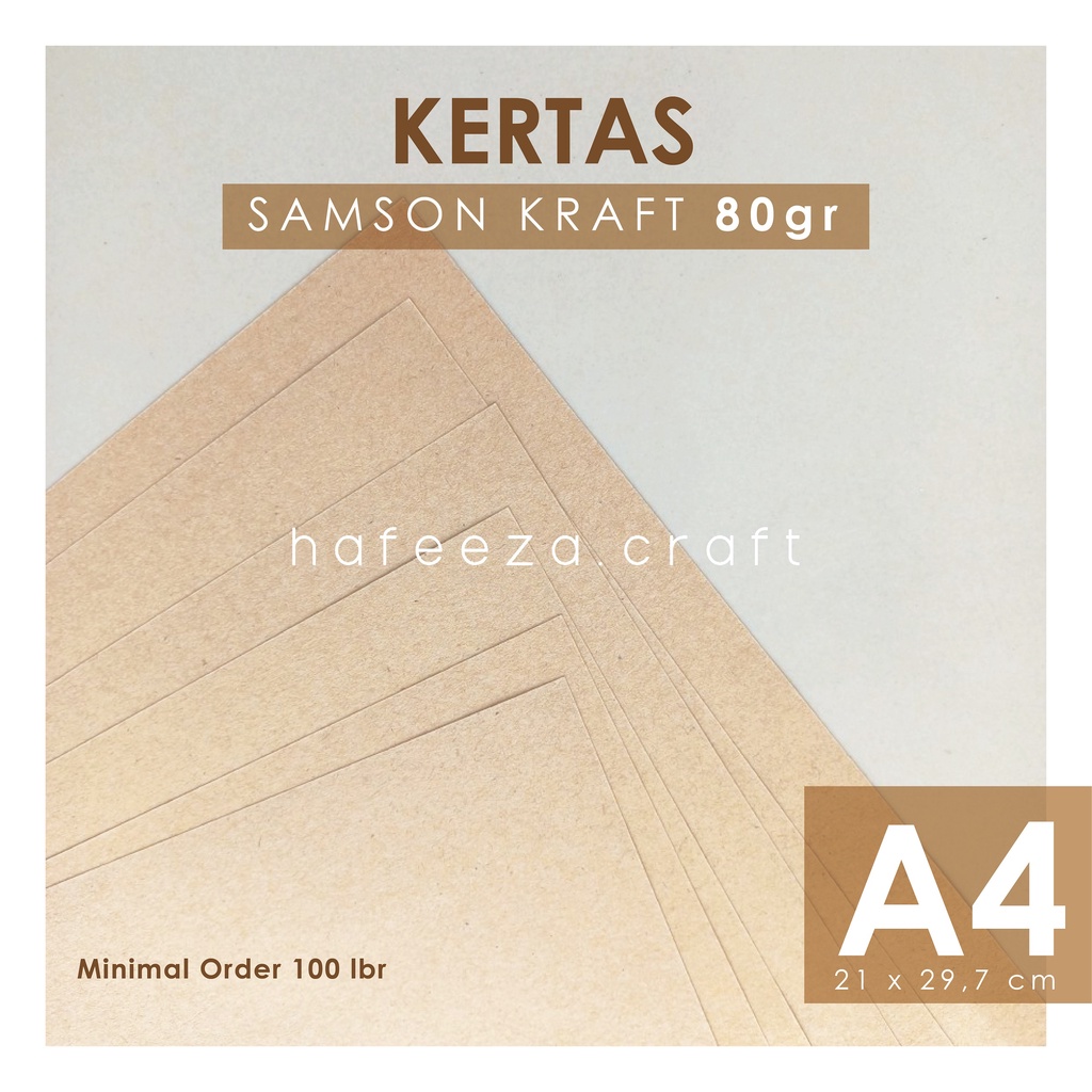 Jual Samson Kraft Paper A4 - 80gr | Shopee Indonesia