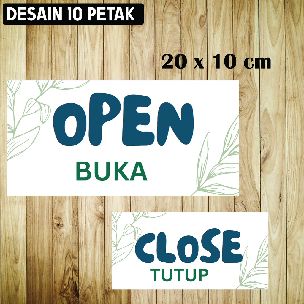 Jual papan tanda open close - wall signage open closed open close sign ...