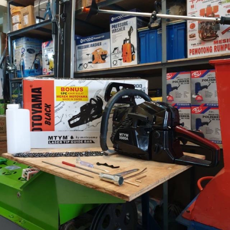 Jual SENSO SINSO MESIN POTONG KAYU MOTOYAMA CHAINSAW 9900A | Shopee ...