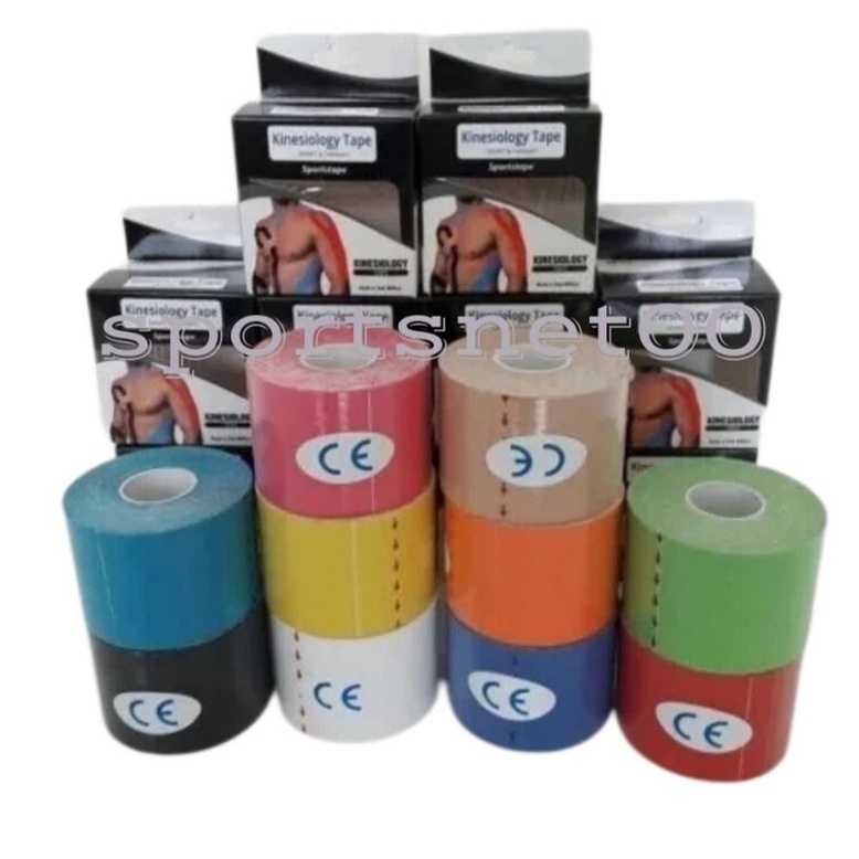Jual Kinesio Tape Kinesiology Tapping Cidera Otot Olahraga Teping Original | Shopee Indonesia