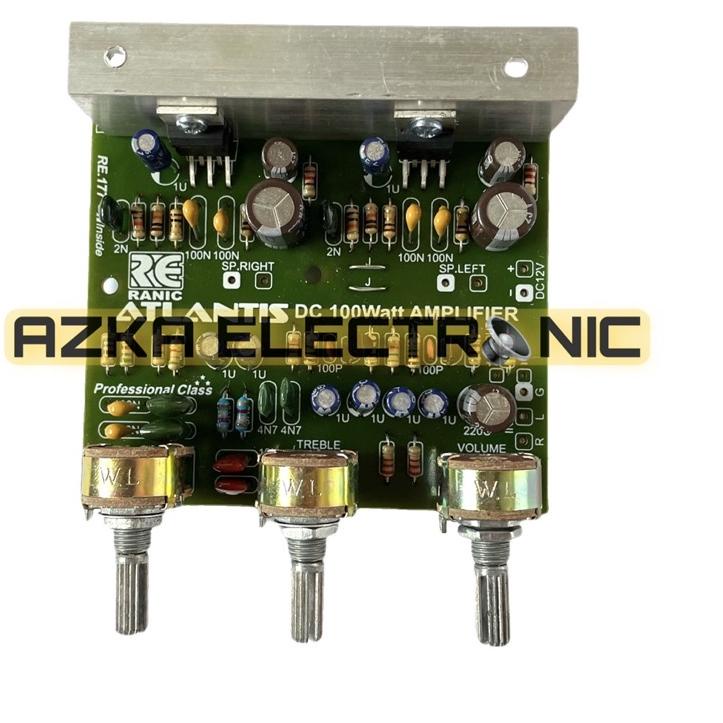 Jual GROSIR Kit Power Amplifier Speaker Aktif Stereo 12V DC 100 Watt Atlantis !! | Shopee Indonesia