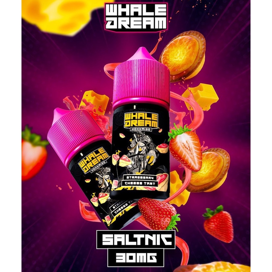 Jual Whale Dream Hokkaido Strawberry Cheesetart Saltnic 30ML by JVS ...