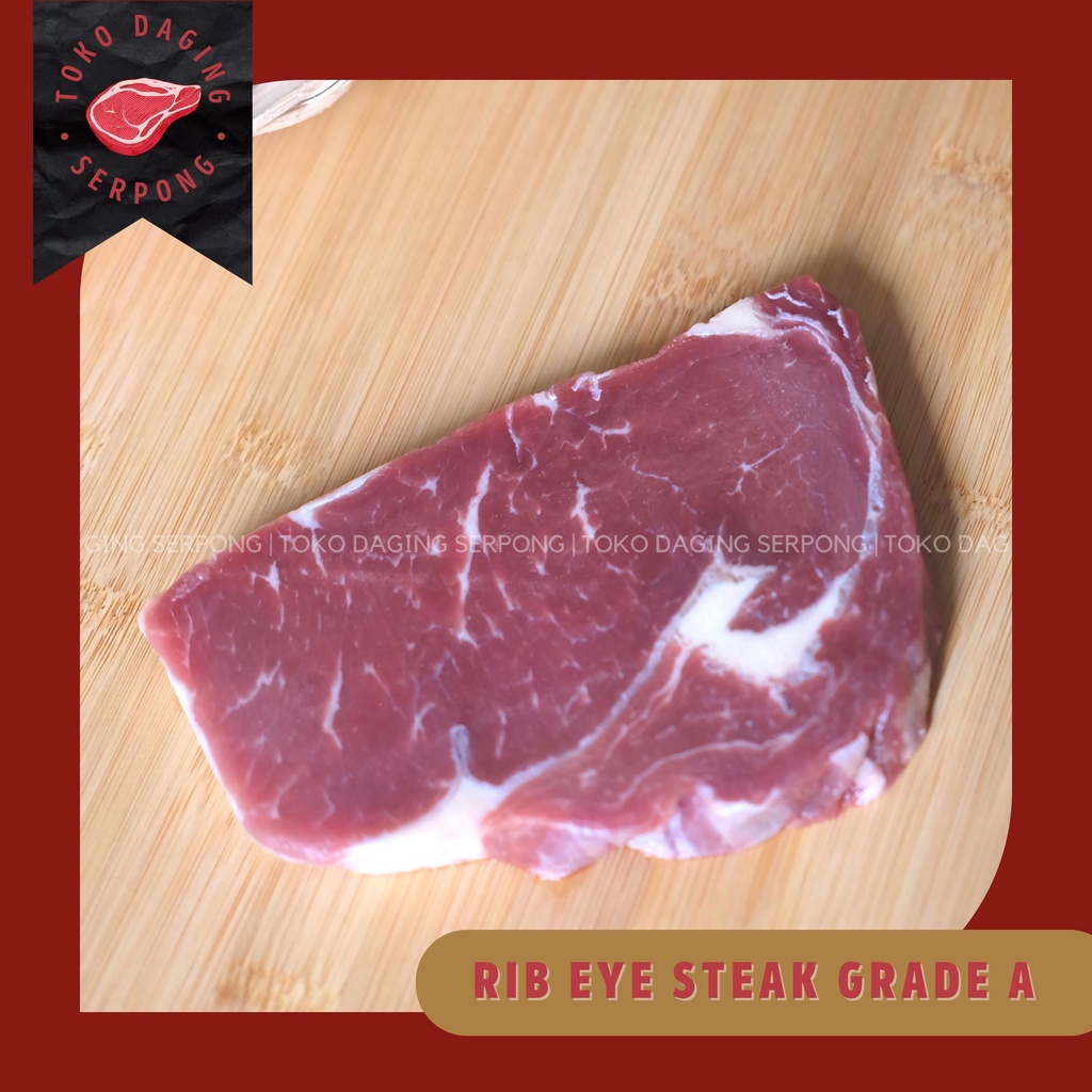 Jual Daging Sapi/Beef Ribeye Steak Grade A 200 gram | Shopee Indonesia