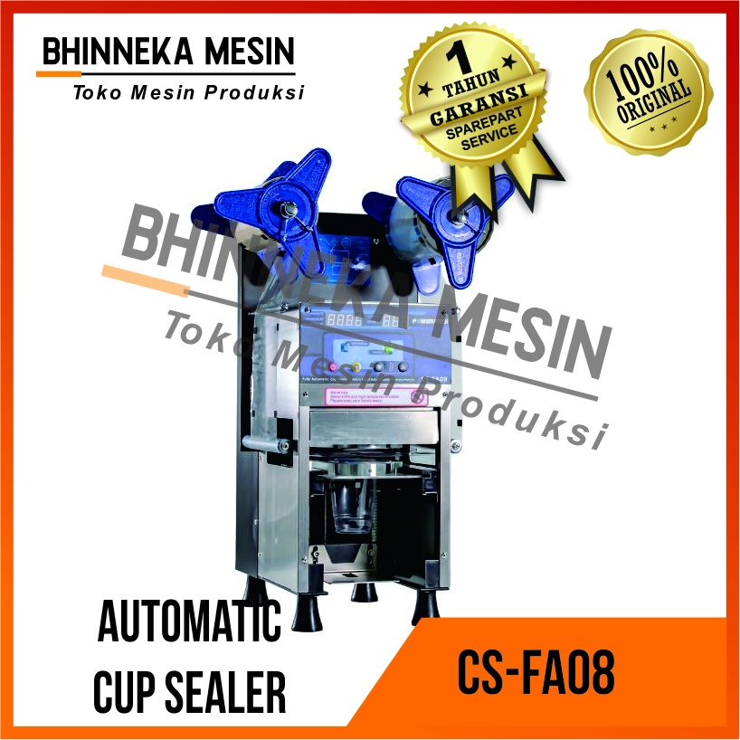 Jual Mesin Penyegel Gelas Plastik Automatic Cup Sealer CS-FA08 POWERPACK | Shopee Indonesia