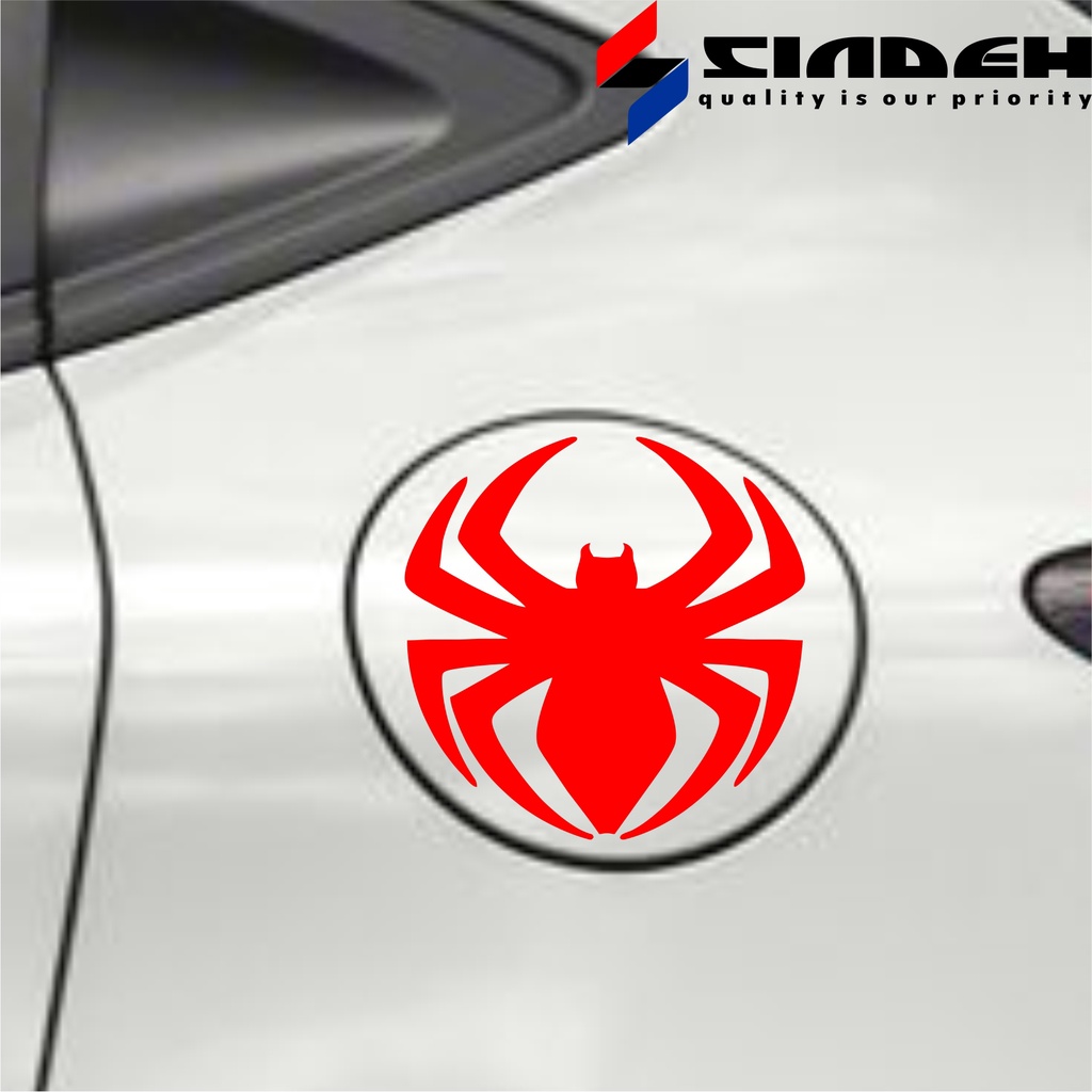 Jual CUTTING STICKER MOBIL SPIDERMAN / SPIDER / LABA LABA LOGO STIKER ...