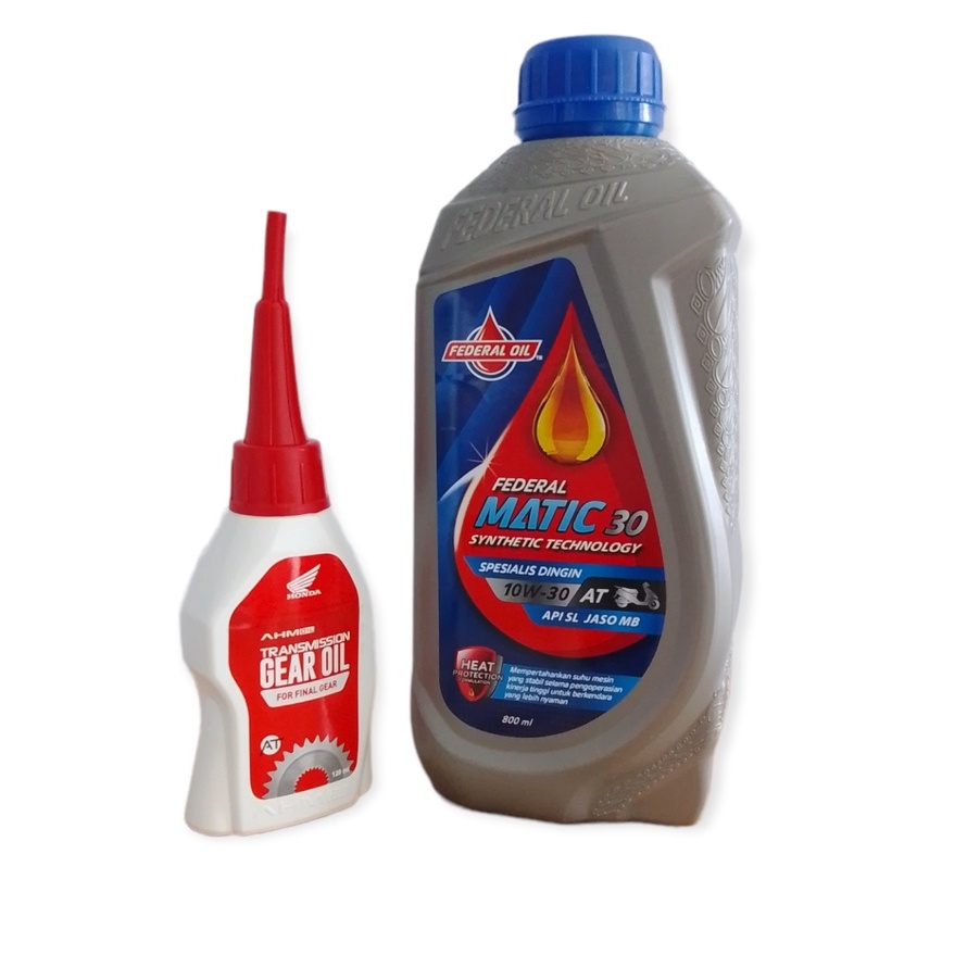 Jual PAKET OLI MOTOR MATIC FEDERAL MATIC SYNTHETIC TECHNOLOGY PLUS OLI ...