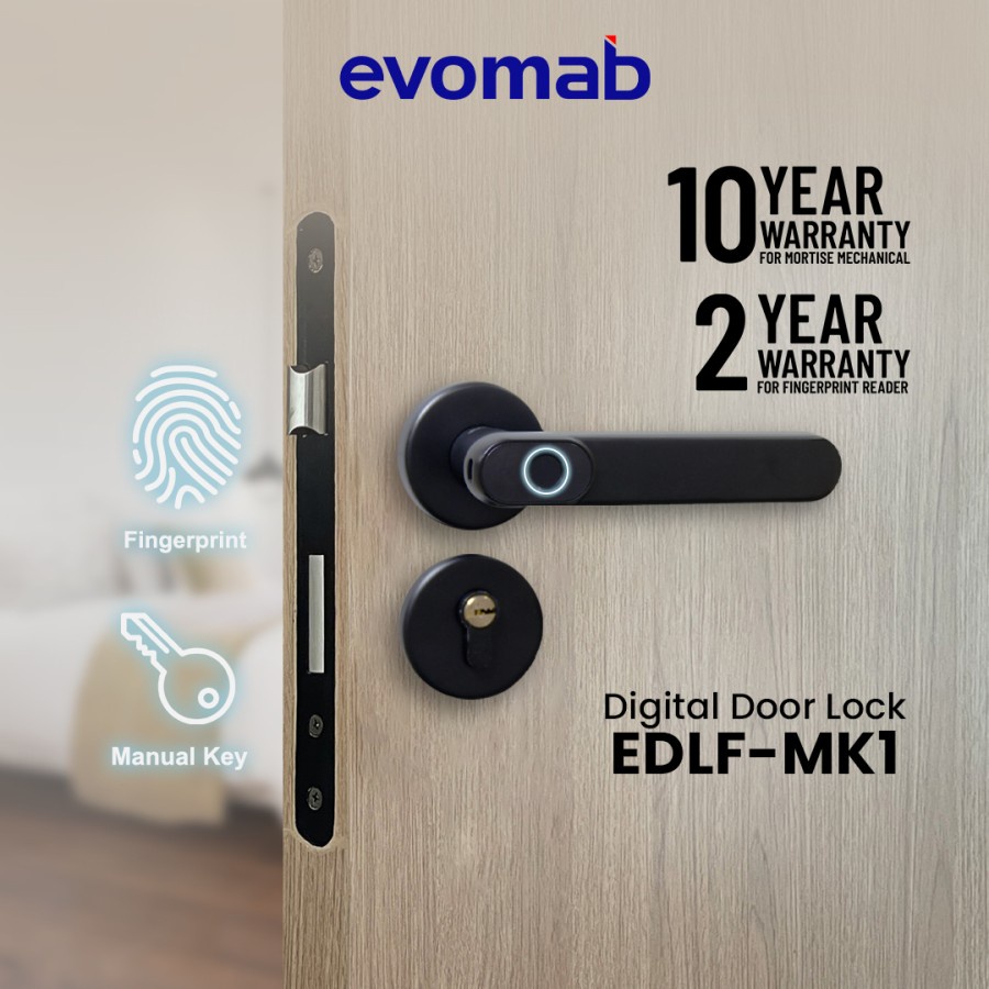 Jual EVOMAB HANDLE DIGITAL EDLF-MK1 - HANDLE PINTU DIGITAL LOCK//Gagang ...