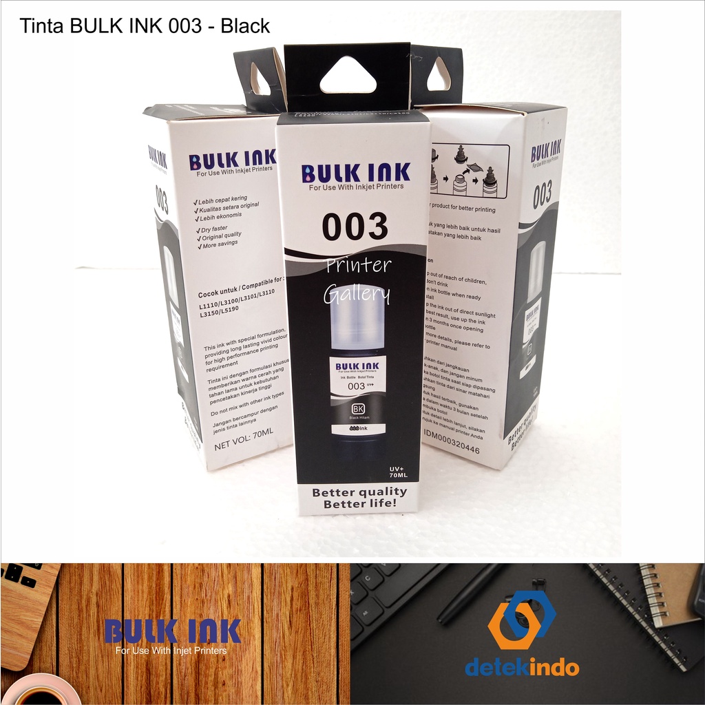 Jual Tinta BULK INK 003 For Epson L1110 L3110 L3150 L5190 L1210 L3210 ...