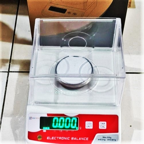 Jual timbangan analitik/kimia/emas/lab NEWTECH NT-A 200gr | Shopee ...