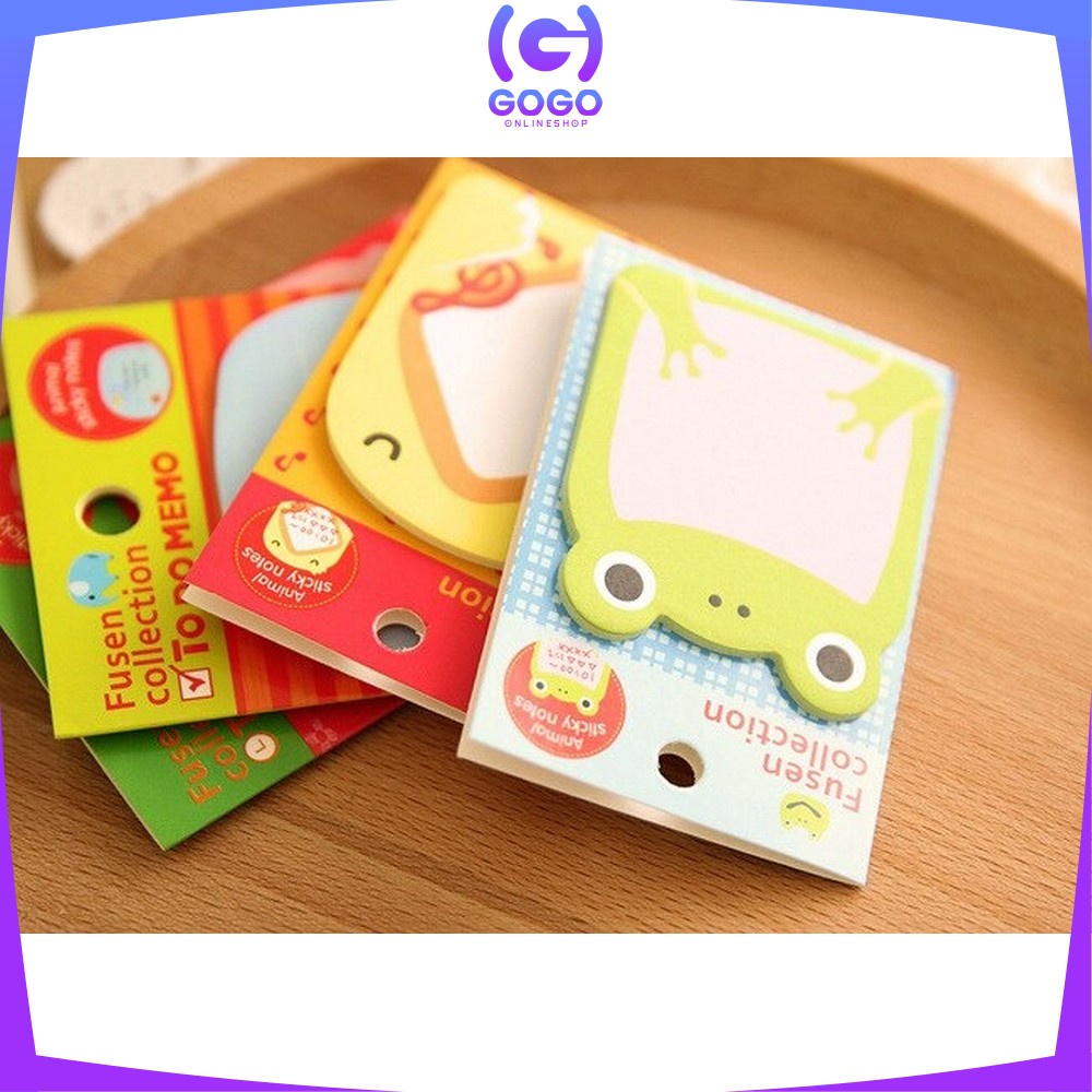Jual GOGO-A3 Sticky Notes Motif Binatang Tempelan Kertas Catatan Memo ...