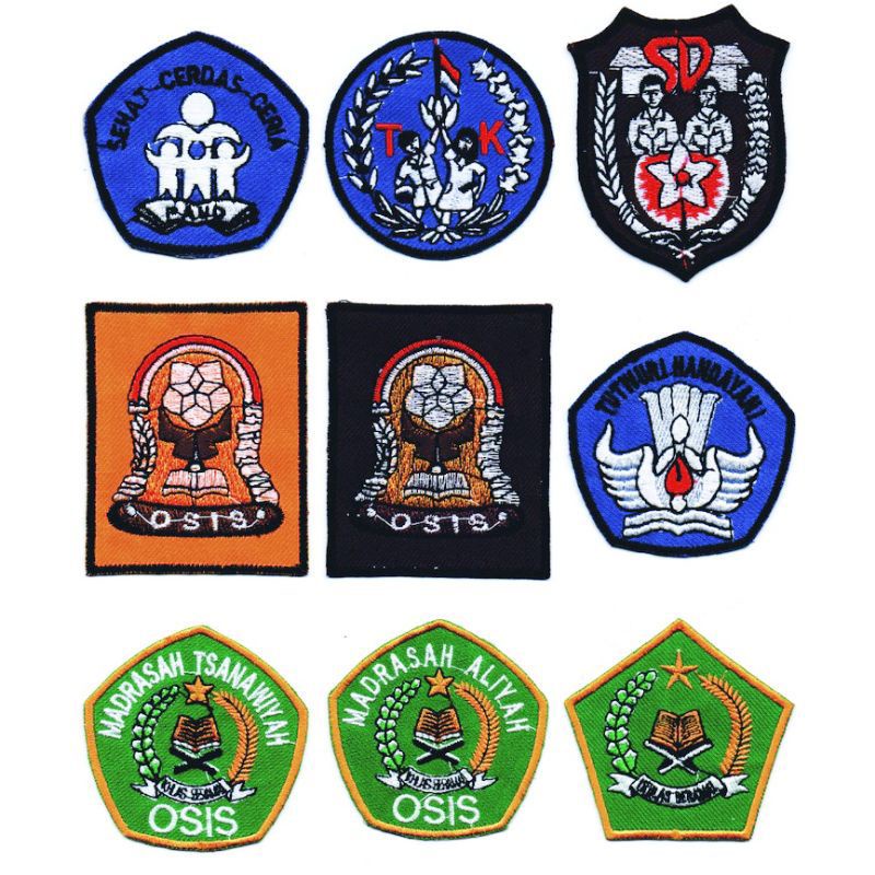 Jual Bet SMA,SMP,SD,TK badge bordir - badge sekolah | Shopee Indonesia