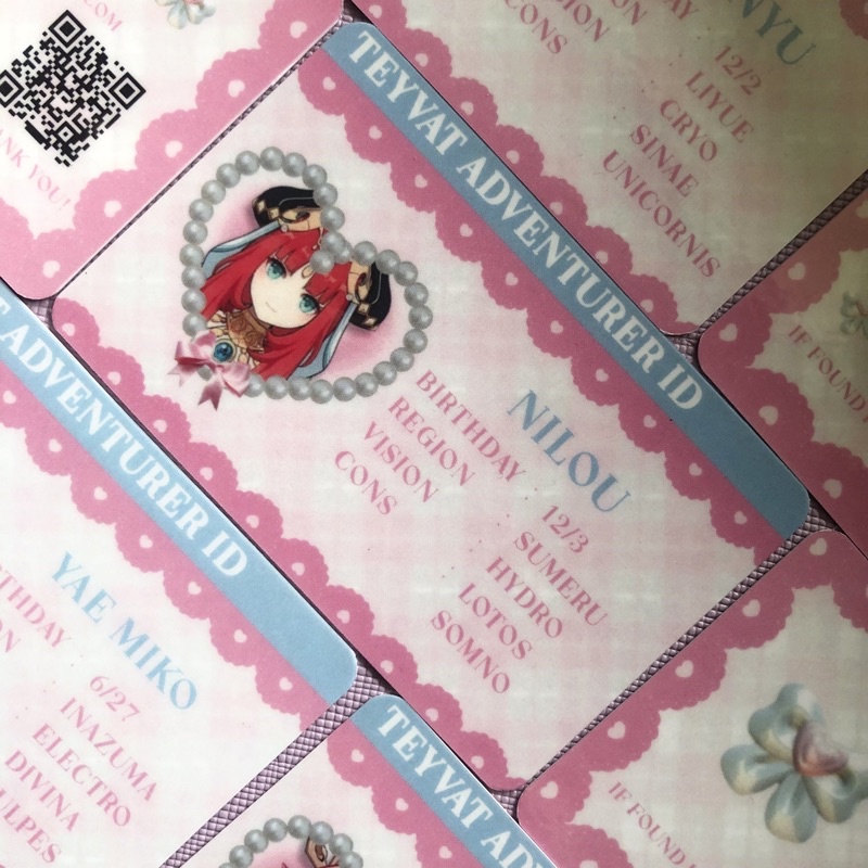 Jual genshin impact card id / teyvat adventurer id ♡ | Shopee Indonesia