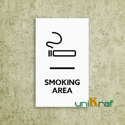 Jual Papan Sign Akrilik Area Merokok - Acrylic Sign Board Smoking Area ...