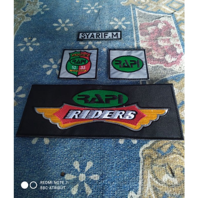 Jual Logo RAPI RIDERS satu set dengan nama | logo rompi jaket | logo ...