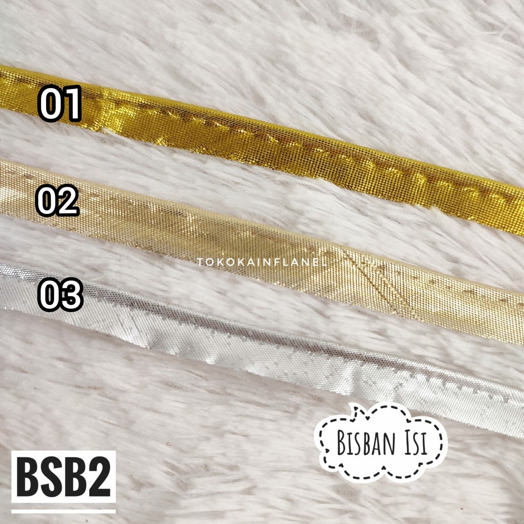 Jual Bsb2 Bisban Isi Warna EmasPerak Per Meter | Shopee Indonesia