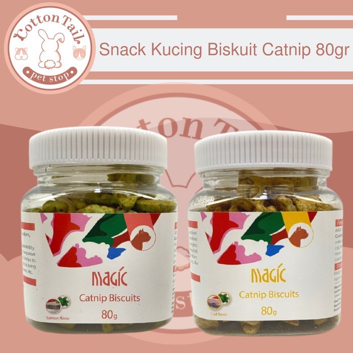Jual SNACK BISKUIT Kucing MAGIC CATNIP BISCUIT 80 GRAM - CAT NIP ...