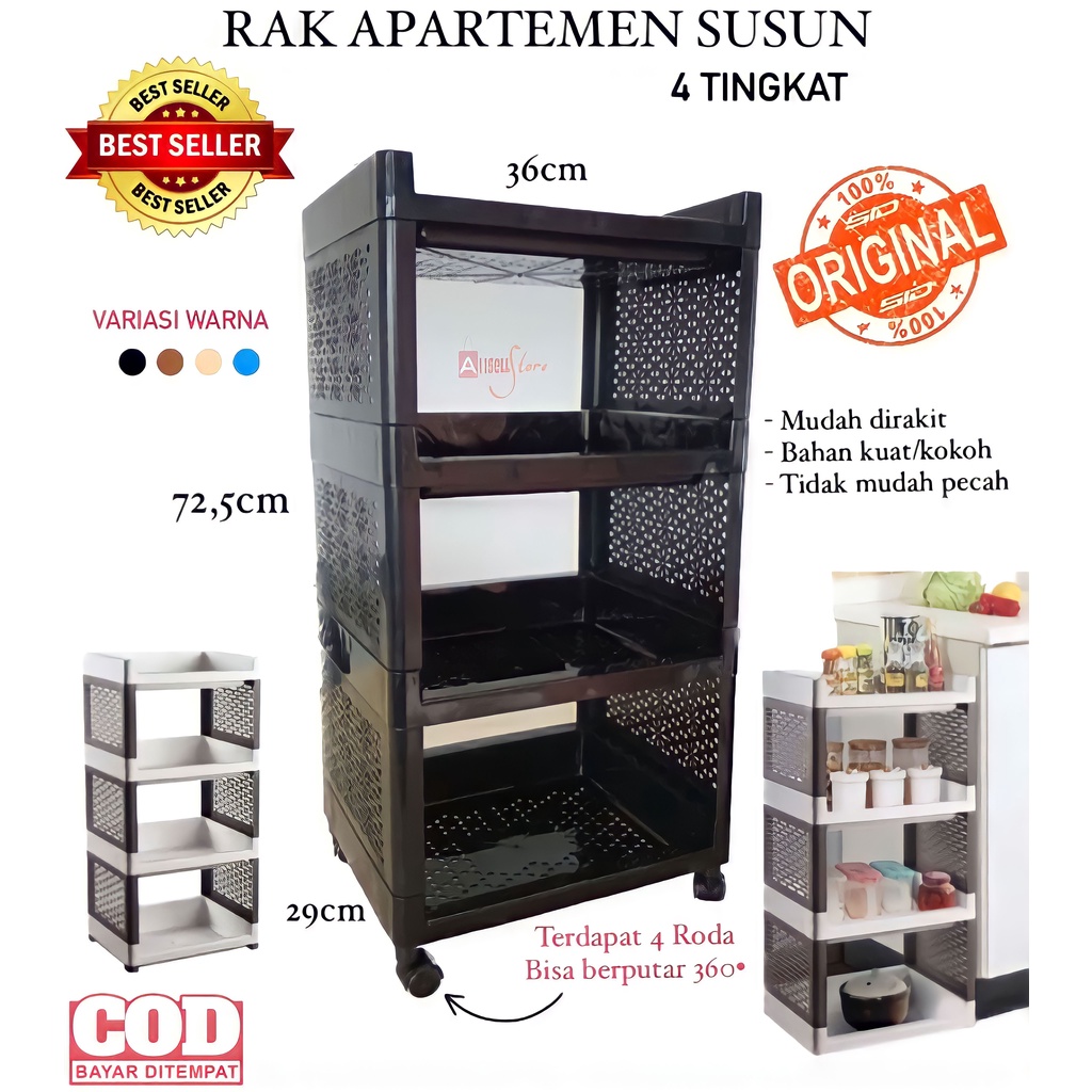 Jual ( BISA COD ) PROMO RAK YOYO 4 SUSUN / RAK APARTEMEN SUSUN 4 ...