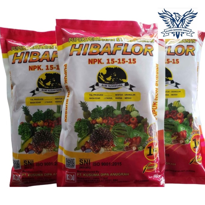 Jual Hibaflor 1Kg Pupuk NPK 15 15 15 Membantu Pertumbuhan Tanaman KDN ...