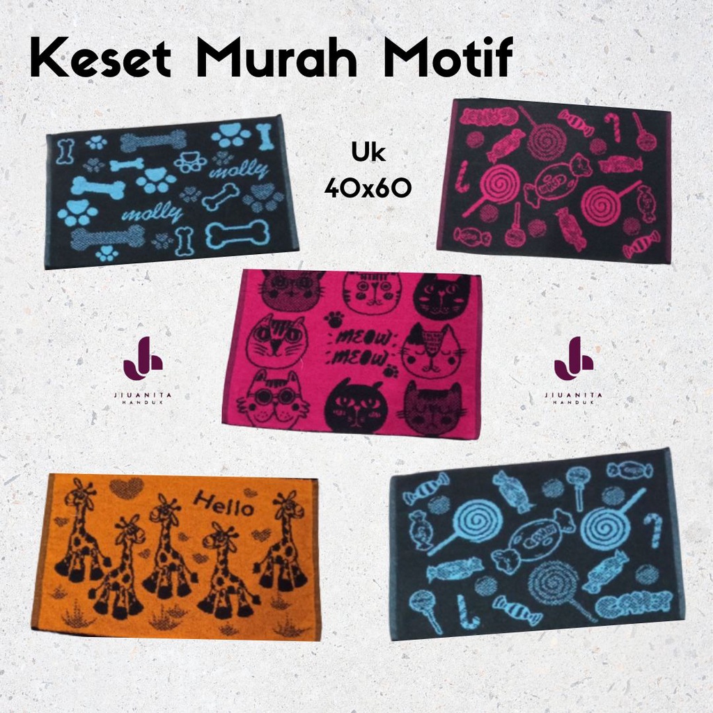 Jual YS Keset Handuk melody motif 40 x 60 cm GradeA Keset Lantai Kesek ...