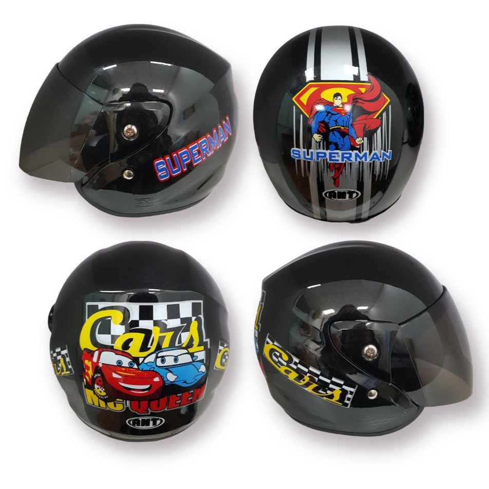 Jual Helm Anak / Helm Kids / ANT MINI JORDAN BLACK (Motif Cowok ...