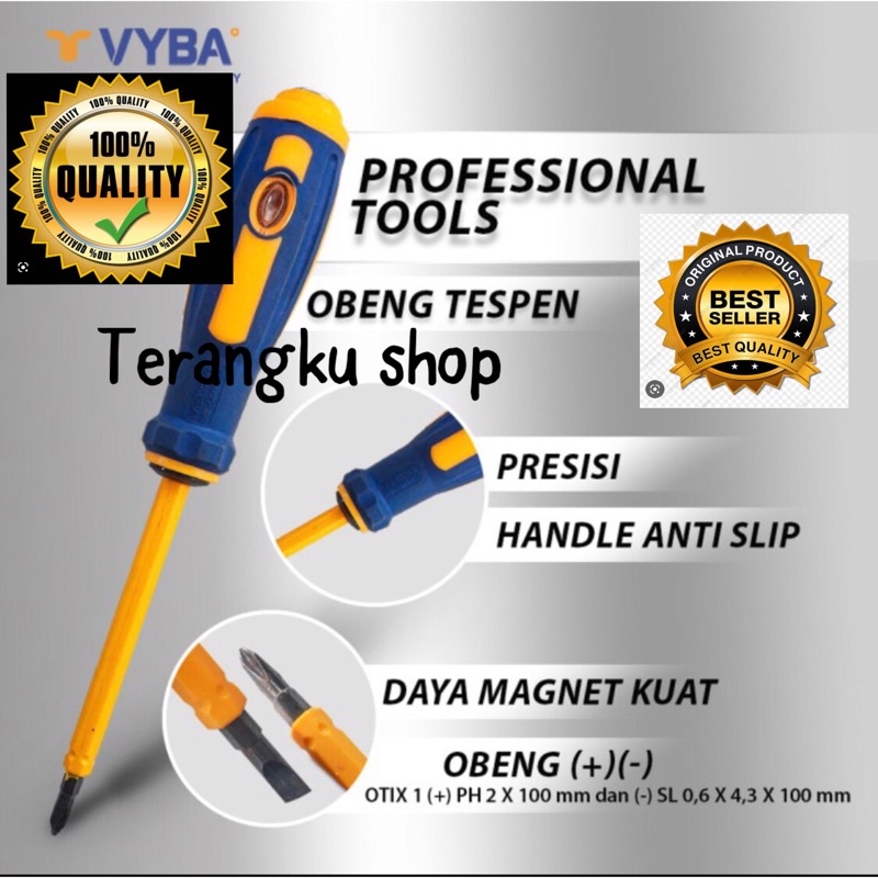Jual Obeng Tespen plus minus merk VYBA terangku shop | Shopee Indonesia
