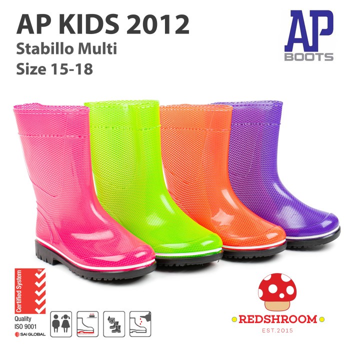 Jual Sepatu Boot Anak 2012 Stabilo Multi AP Boots Boots Karet Anti Air ...