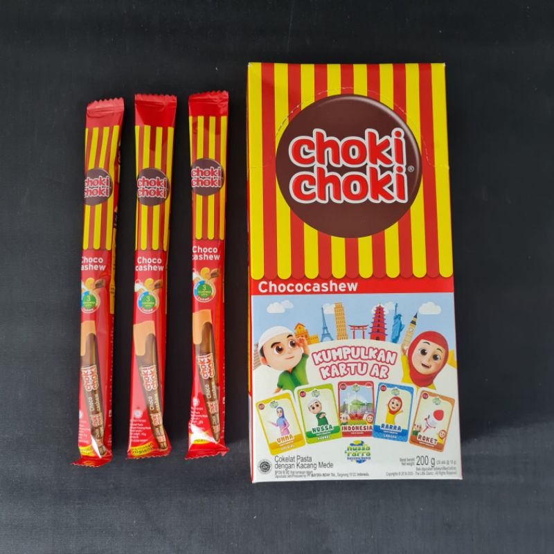 Jual Choki-Choki Chococashew/Harga choki choki 1 pack (20 stik x 10gram ...