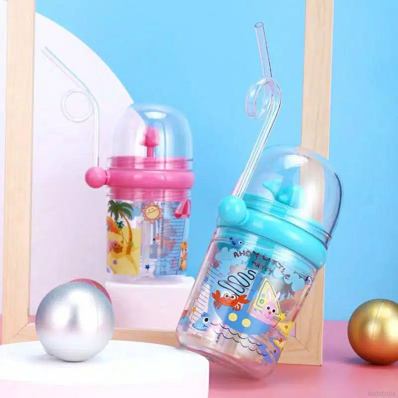 Jual BOTOL MINUM ANAK BOTOL KARAKTER LUMBA - LUMBA FREE SEDOTAN 250 ML | Shopee Indonesia