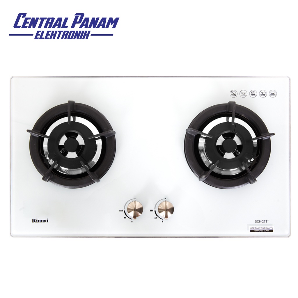 Jual RINNAI Kompor Tanam RB-2GH-C (OW) Central Panam Elektronik | Shopee Indonesia