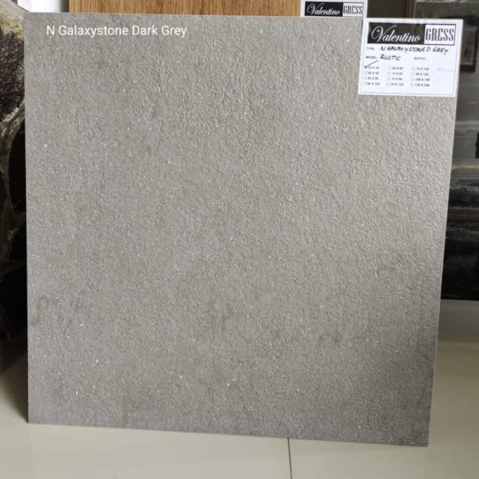 Jual GRANIT 60X60 GALAXYSTONE DARK GREY RUSTIC - VALENTINO GRESS ...