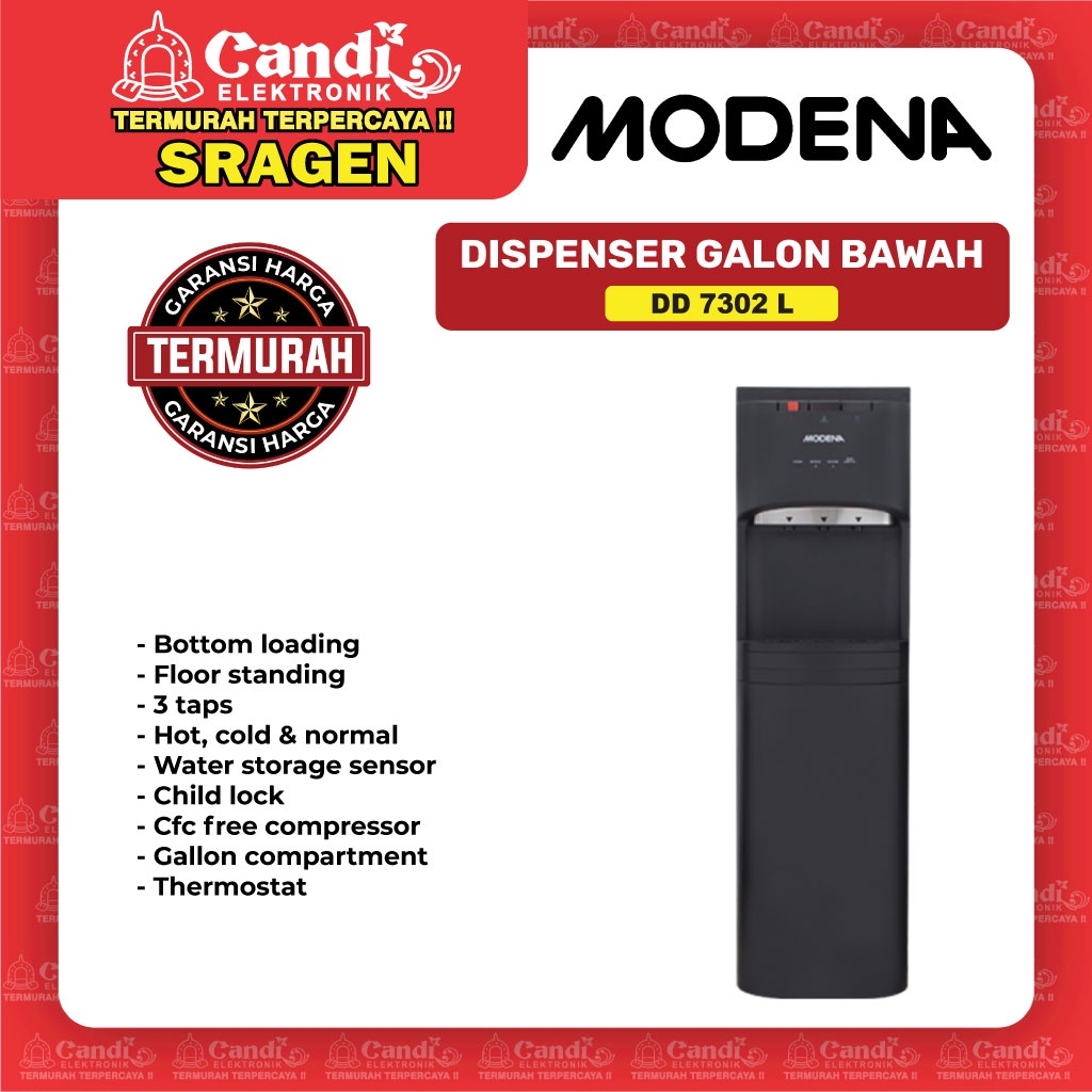 Jual MODENA Dispenser Galon Bawah - DD 7302 L | Shopee Indonesia
