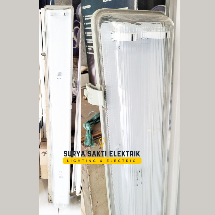 Jual KAP LAMPU TL WATERPROOF 2X36 2 x 36 WATT PANJANG 120 CM | Shopee ...