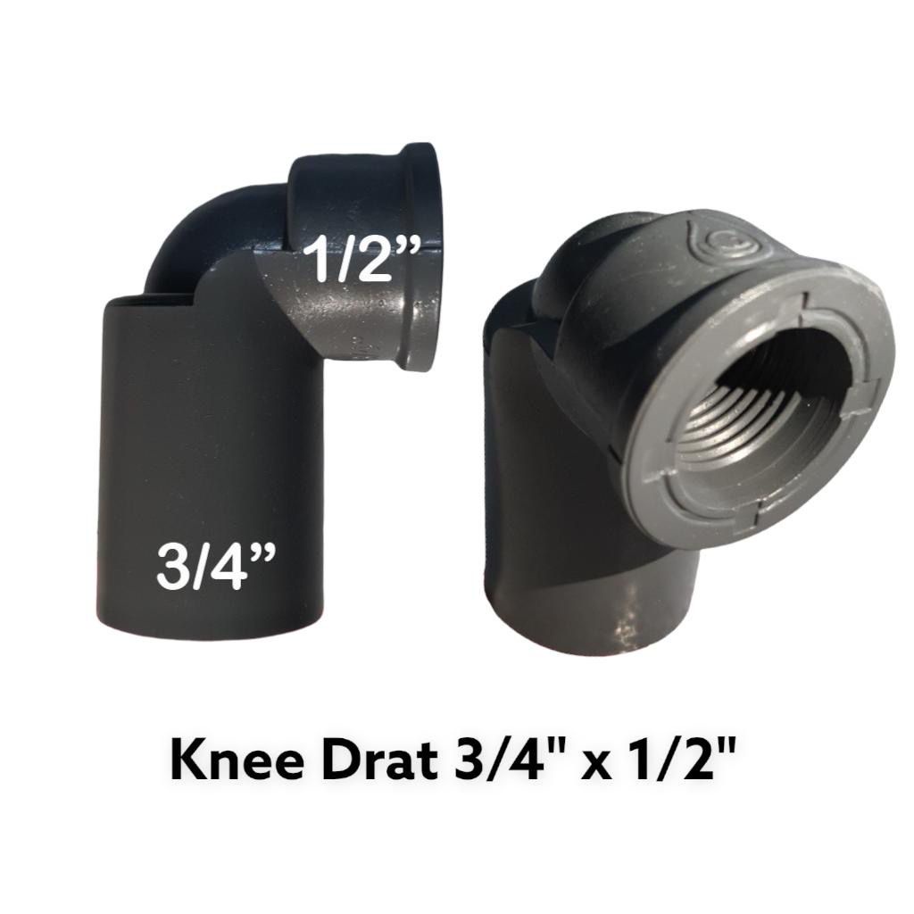 Jual KENI DRAT 3/4" x 1/2"/SAMBUNGAN KRAN/BELOKAN PIPA PRALON/KNIE/KNEE ...