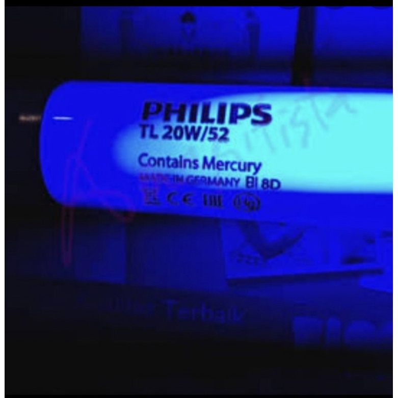 Jual lampu TL blue light 20W/TL 20W/52 philips / UV B / Lampu TL bayi ...