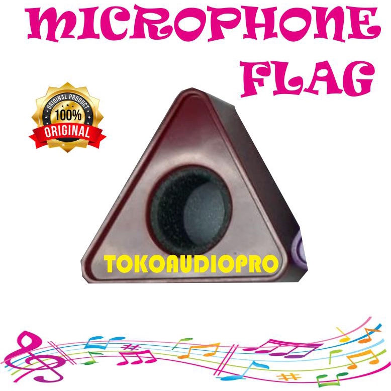 Jual Microphone Flag / Ring Mic Reporter / Microphone Interview ...